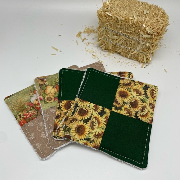 Hand Crafted | Makeup | Set Of 4 Fall Themed Handmade Reusable Makeup ...